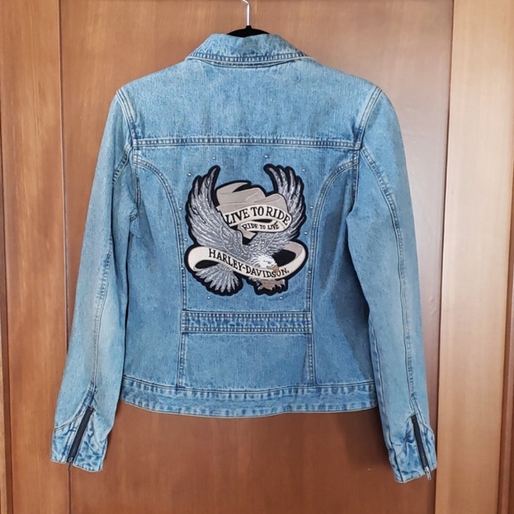 Harley-Davidson | Jackets & Coats | Harley Davidson Denim Jacket With ...